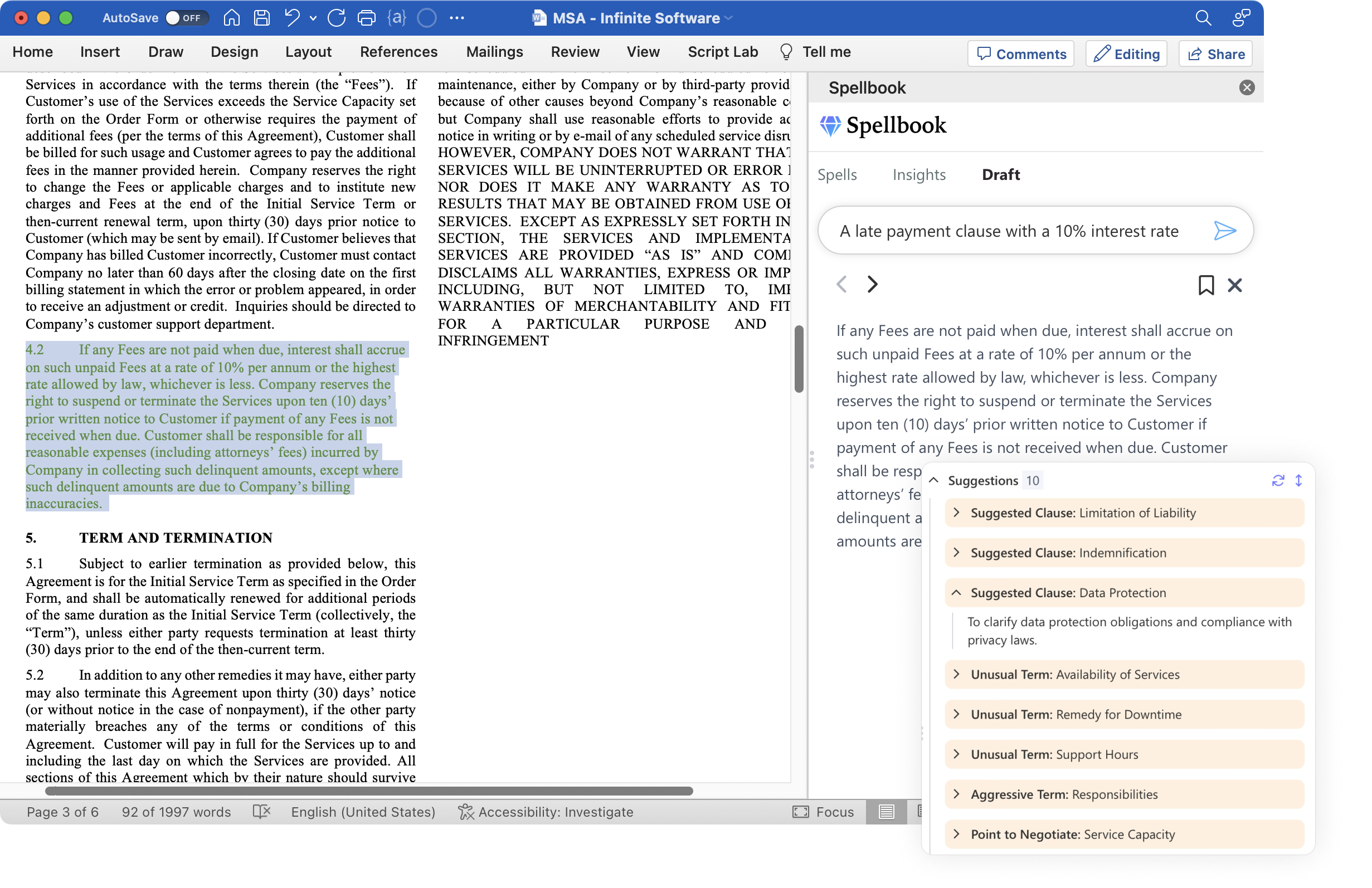 Spellbook - AI Contract Drafting & Review